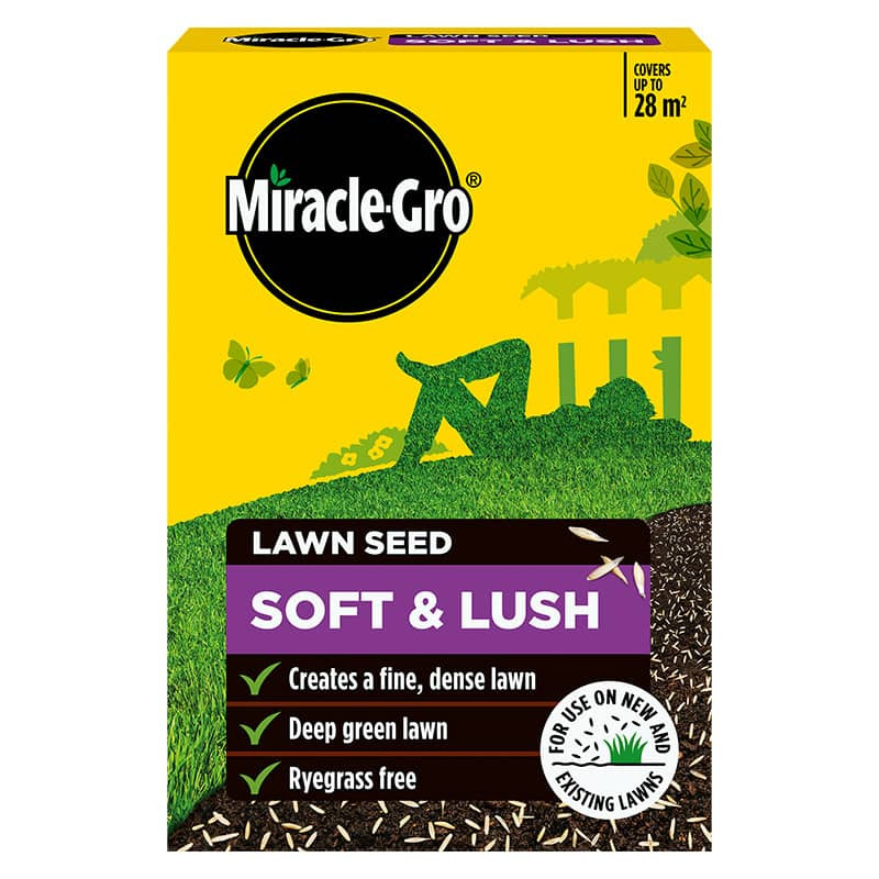 Miracle Gro Soft and Lush Lawn Seed - 840g 28m2